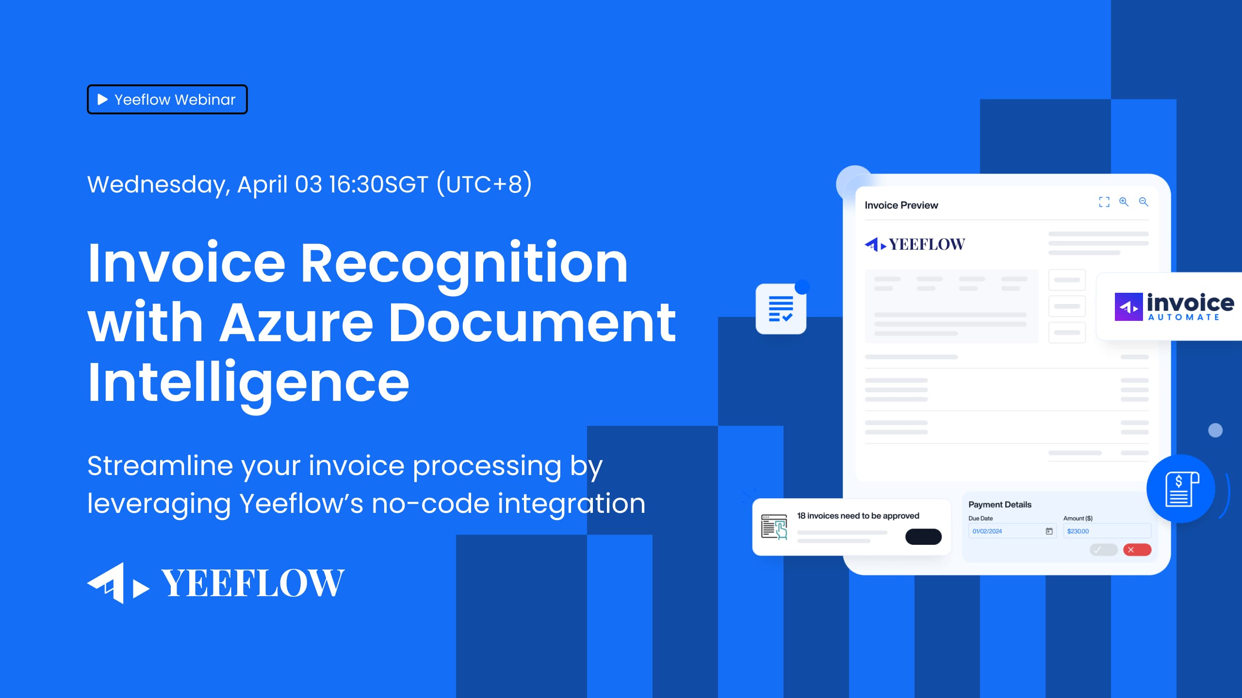 Yeeflow Webinar - Invoice Recognition with Azure Document Intelligence